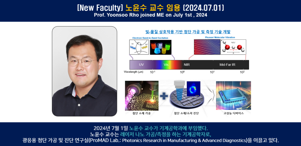 [New Faculty] 노윤수 교수 임용 (2024.07.01) - UNIST